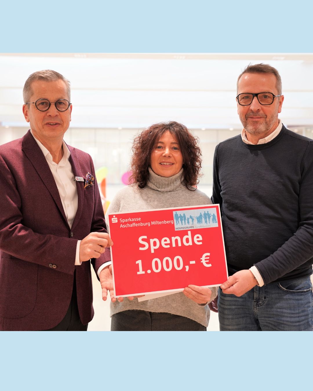 Spende statt Gage - Klaus Ullrich und Sparkasse Aschaffenburg ...